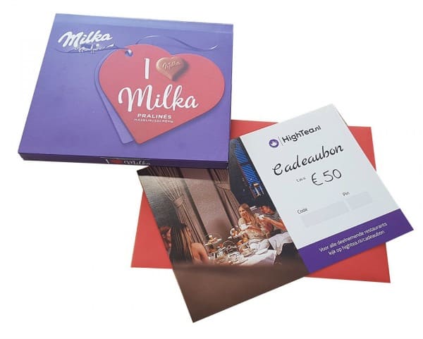 Cadeautip voor Moederdag: High Tea cadeaubon + Milka chocoladebox